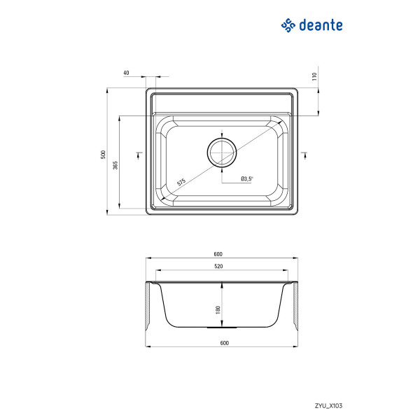 Deante sudopera Soul 60/IXD ZYU 3103