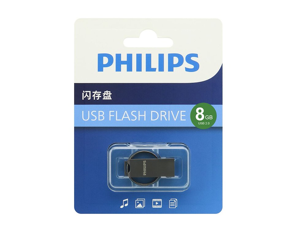USB flash memorija Philips 2.0 8GB single port (FM30UA008S/93-L) (MS)