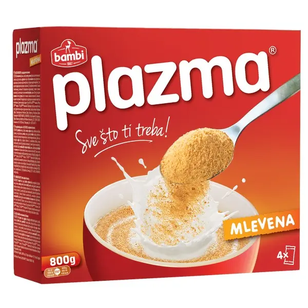 PLAZMA Mleveni keks Bambi 800g