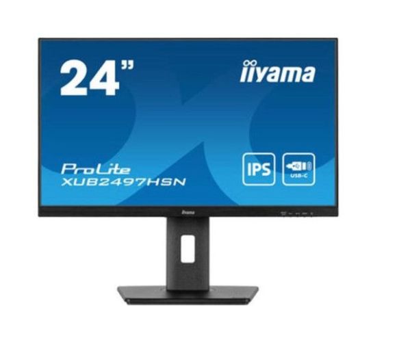 Monitor 23.8" Iiyama XUB2497HSN-B2 IPS 1920X1080/100Hz/1ms/HDMI/DP/USB-C/zvučnik