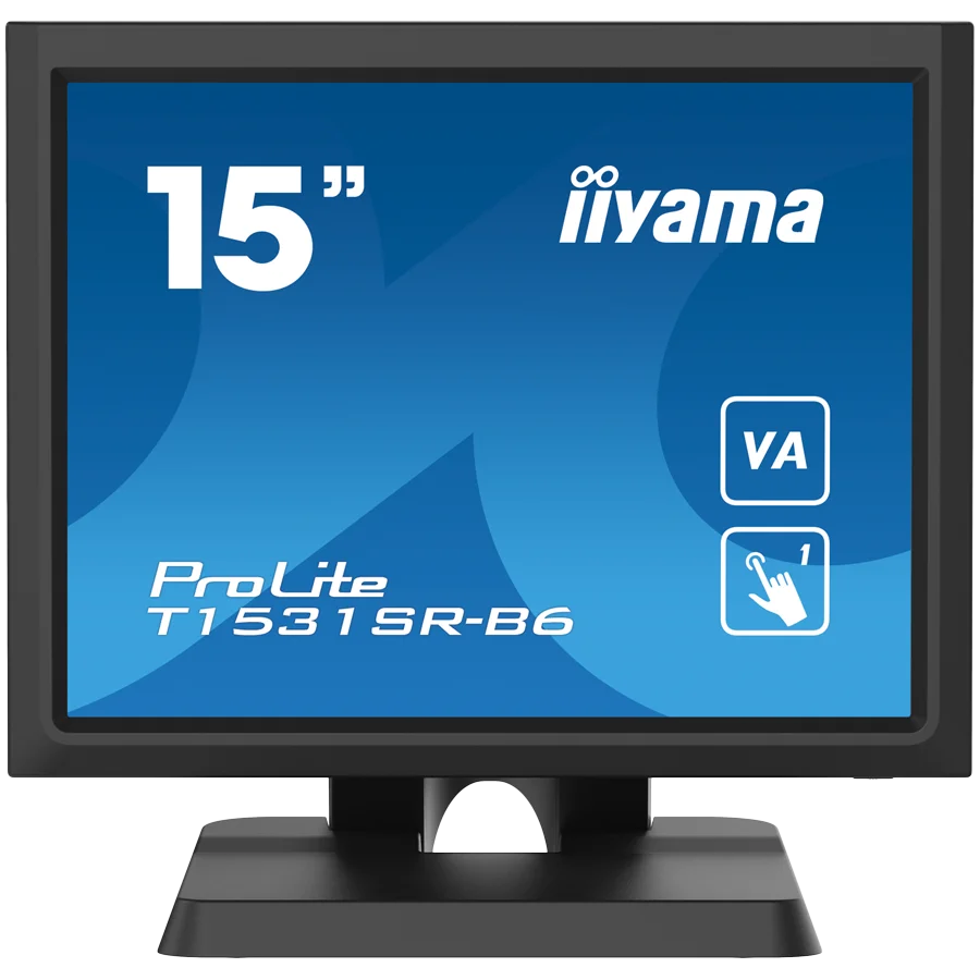 IIYAMA Monitor LED T1531SR-B1S 15" VA, Res Touch, 1024×768, 1A1H1DP