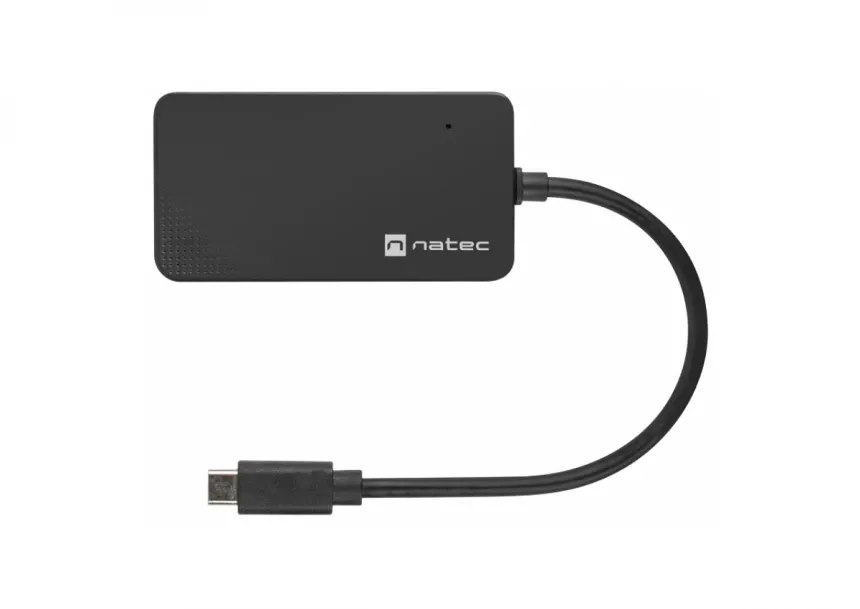 Natec NHU-1343 SILKWORM, USB 3.0 Type-C Hub, 4x Type-A Ports, Cable 15 cm