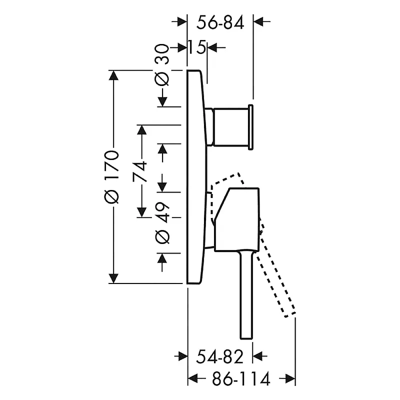 Starck Finiš set sa prebacivačem Axor