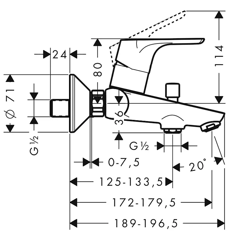 Focus E2 Slavina za kadu Hansgrohe
