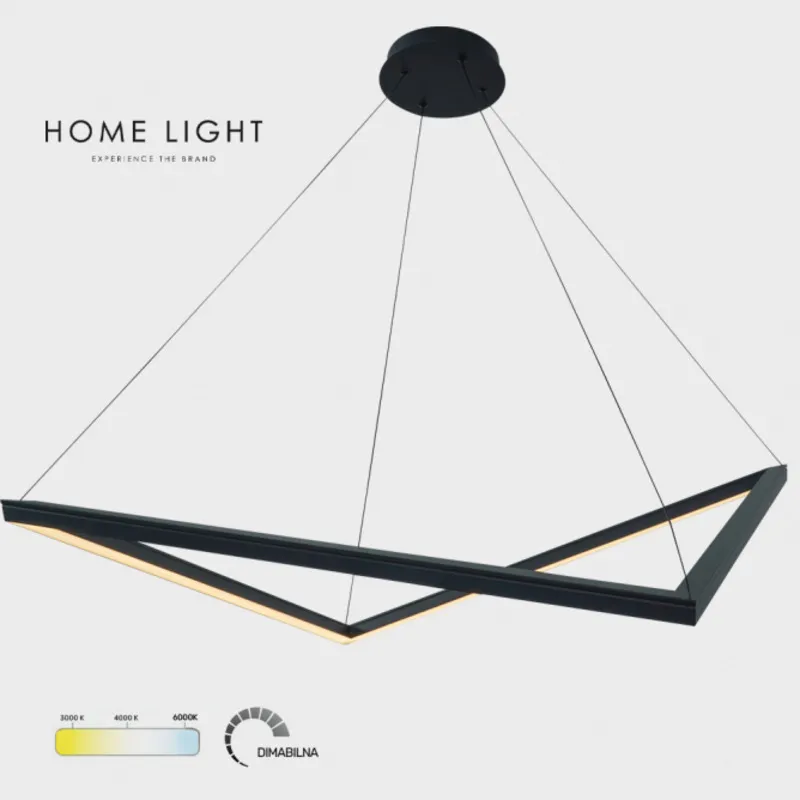 SOLEA 43 LUSTER 40W 3000/4000/6000K CRNA DIM HOME LIGHT