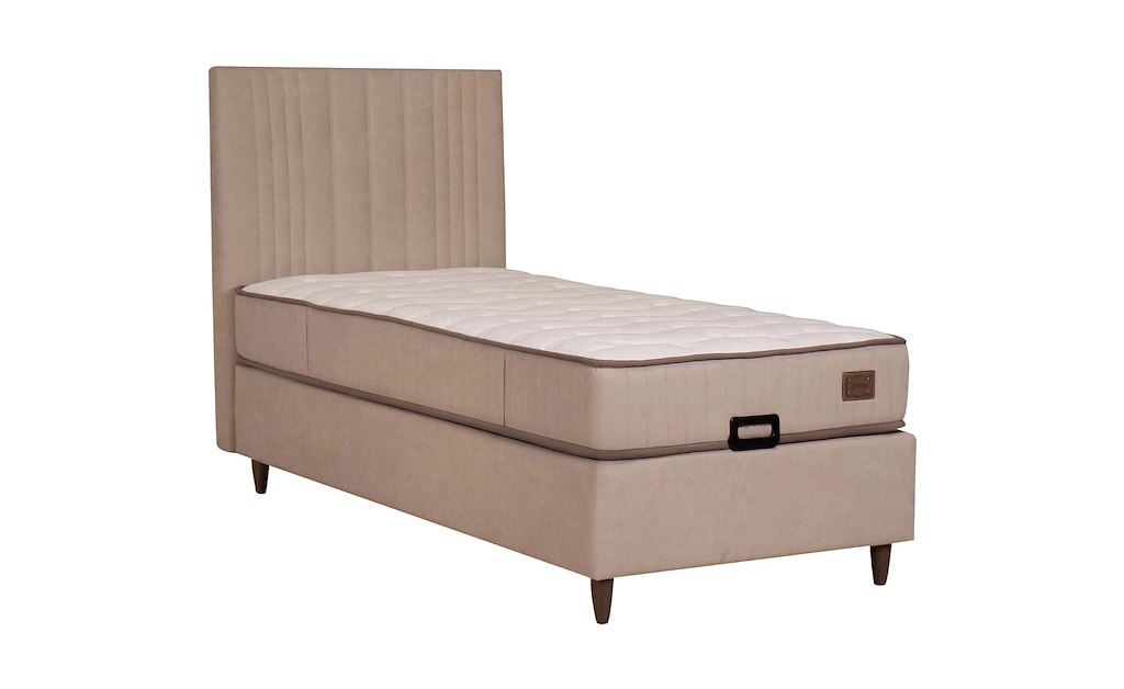 Alesta boxspring krevet 155x200x136 cm bež