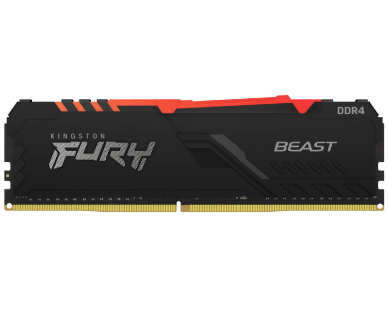 KINGSTON RAM Memorija DIMM DDR4 16GB (2x8GB kit) 3200MT/s KF432C16BB2AK2/16 Fury Beast RGBID: EK000781669