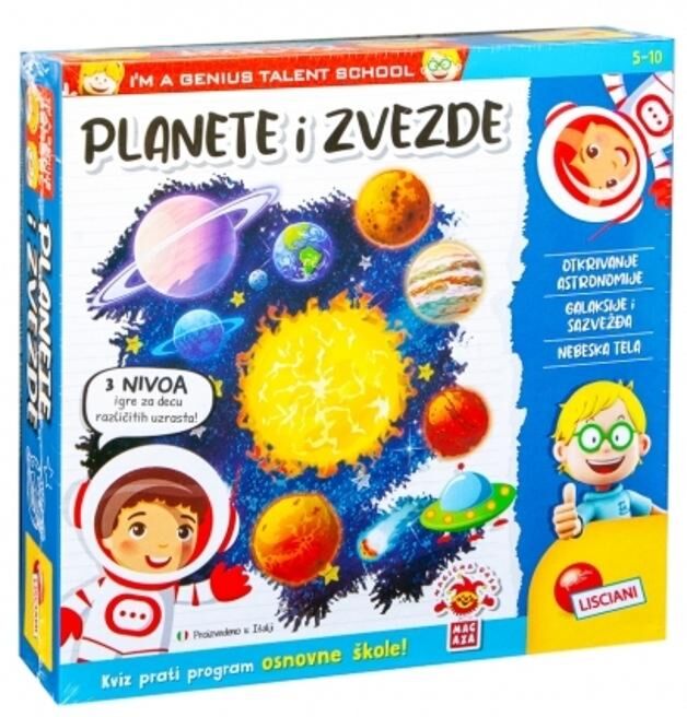 Lisciani Edukativni set Mali Genije Planete i zvezde RS100521