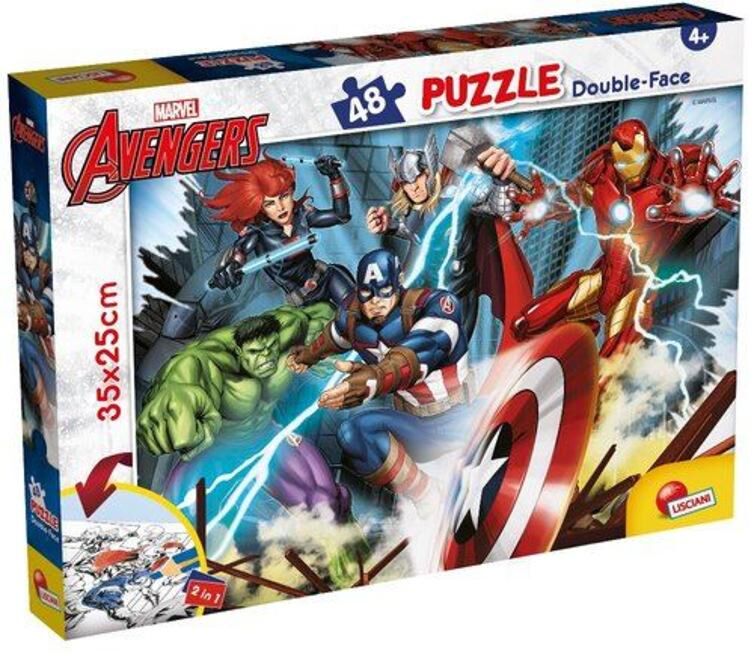 Lisciani Slagalica 48pcs Avengers 2u1 složi i oboji