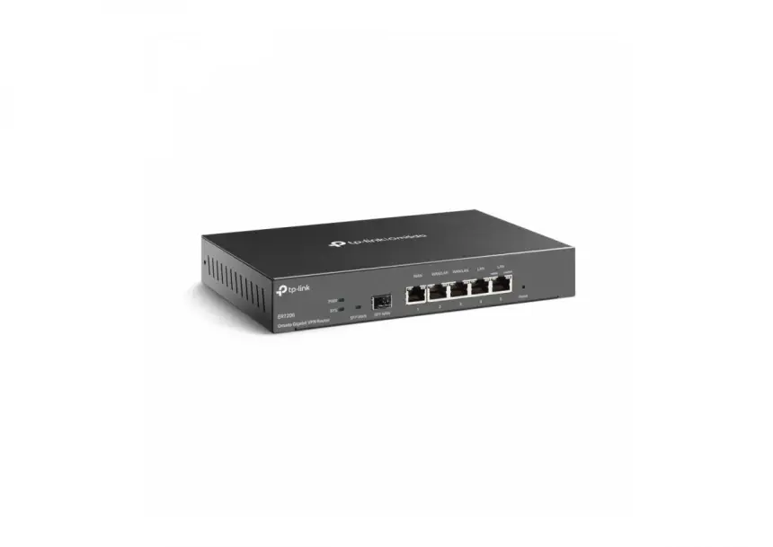 TP-Link TL-ER7206 (ER7206) Omada VPN Gigabit Firewall ruter - 1 SFP WAN + 1 WAN + 2 WAN/LAN + 2 LAN, VPN IPsec / OpenVPN / L2TP / PPTP, smart load balance / app optimized / link backup, IP/MAC/URL...