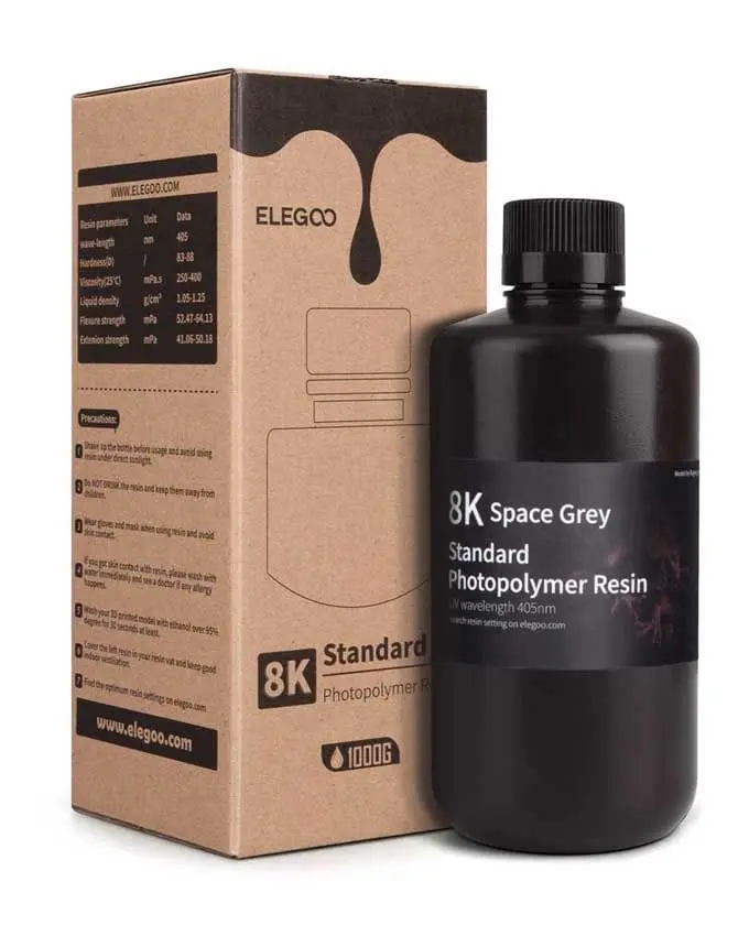 Elegoo Filament Standard 8K Resin, Sivi, 1kg