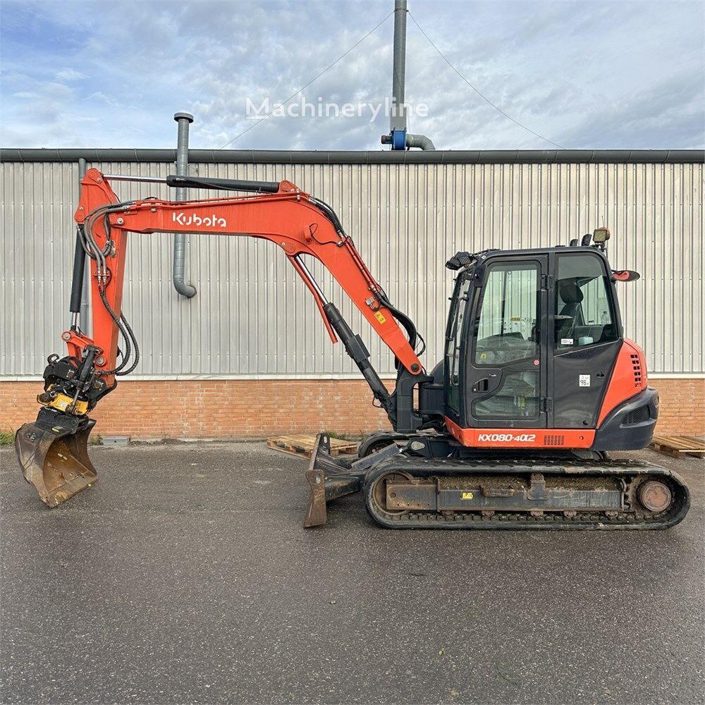 Prodaje se Kubota KX080-4 A2 midi bager na aukciji