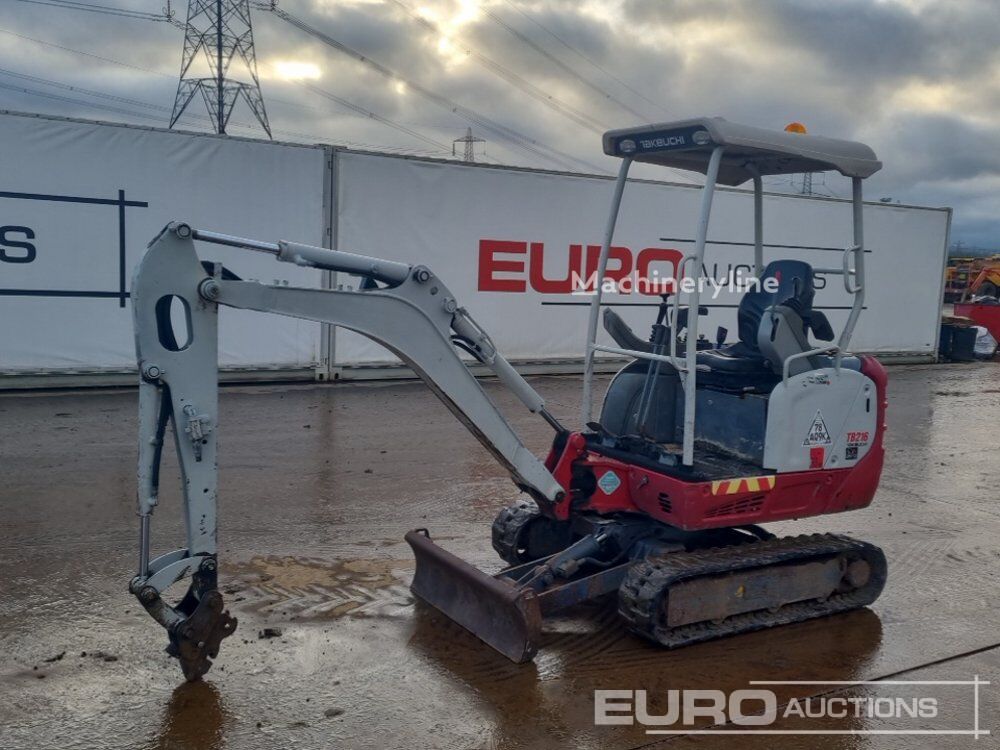 Prodaje se Takeuchi TB216 mini bager na aukciji