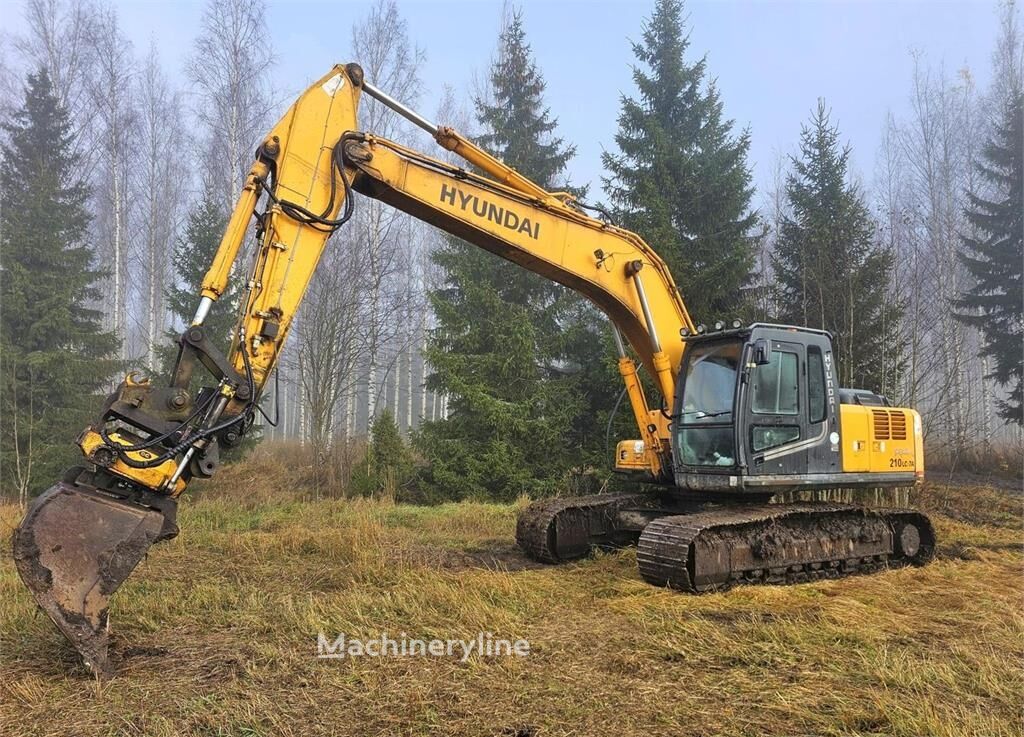 Hyundai Robex 210LC-7A, Engcon, 2 kauhaa, Eberspächer bager guseničar
