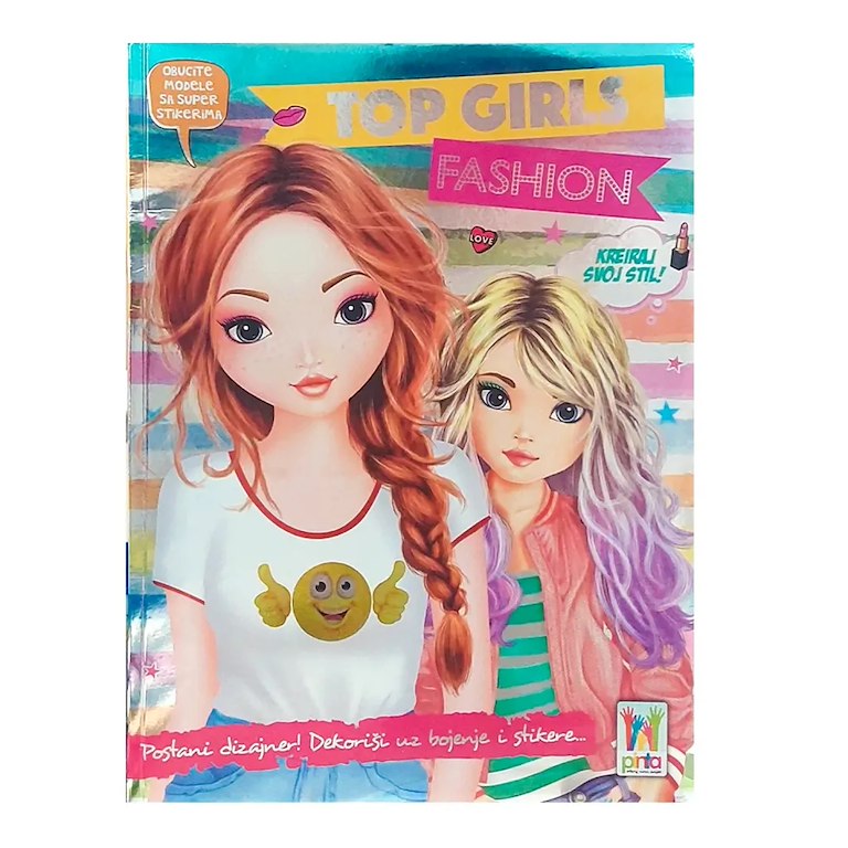 TOP GIRLS FASHION BOOK SA NALEPNICAMA