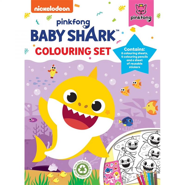 BABY SHARK SET ZA BOJENJE 43216