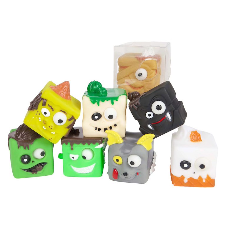 FUN SQUEEZE CUBE MONSTER POUTY EYE RASTEGLJIVA KOCKA 5CM