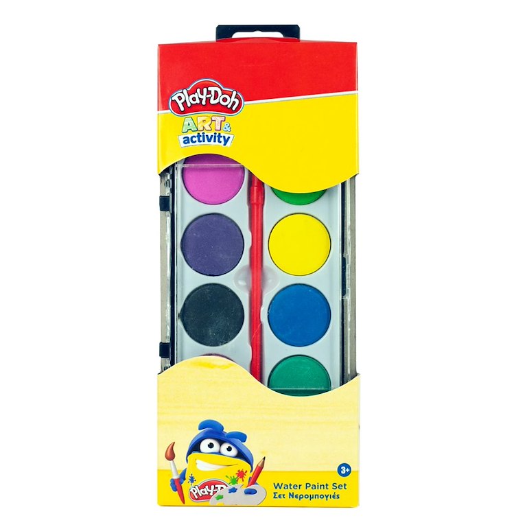 PLAY DOH VODENE BOJE SET 12PCS I CETKICA