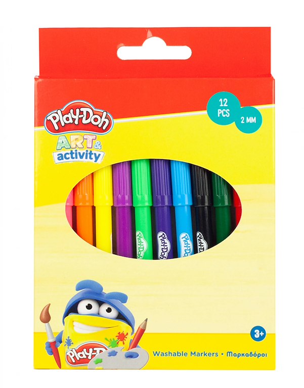 PLAY DOH FLOMASTERI VODOPERIVI 12PCS