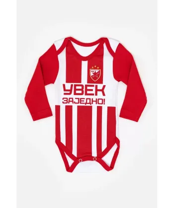 STEFAN bodi za bebe dug rukav Crvena Zvezda uvek zajedno veličina 80