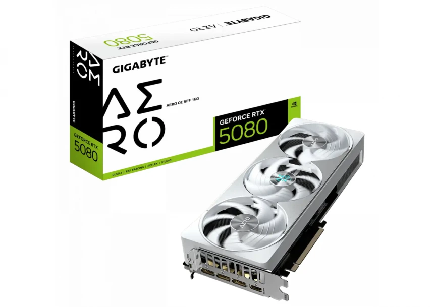 Grafička karta Gigabyte GeForce RTX 5080 16GB AEROOC GV-N5080AERO OC-16GD 16GB GDDR7 256bit3xDP/HDMI