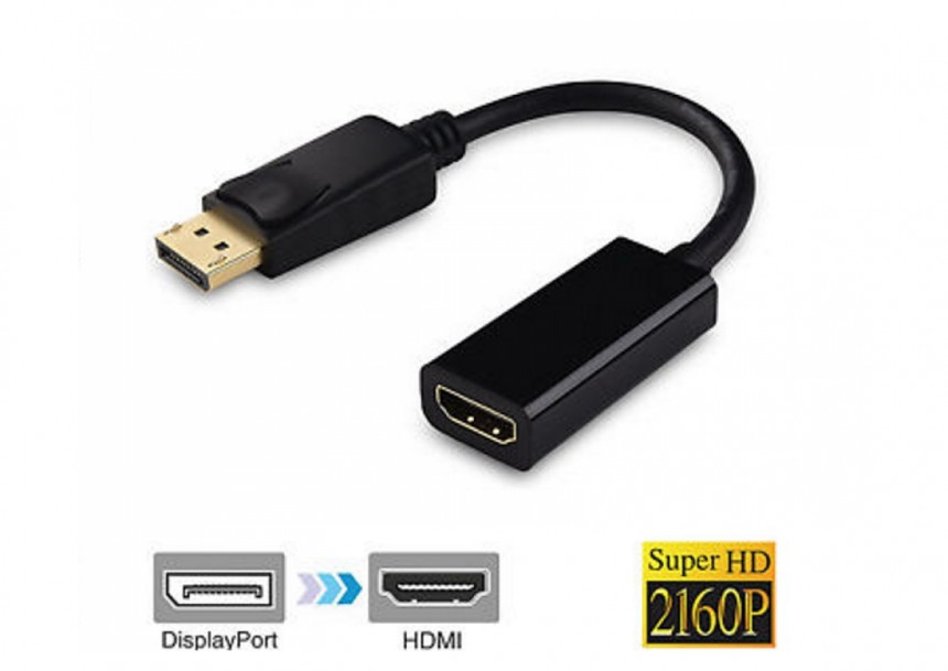 Adapter-konvertor Display Port na HDMI 4 K