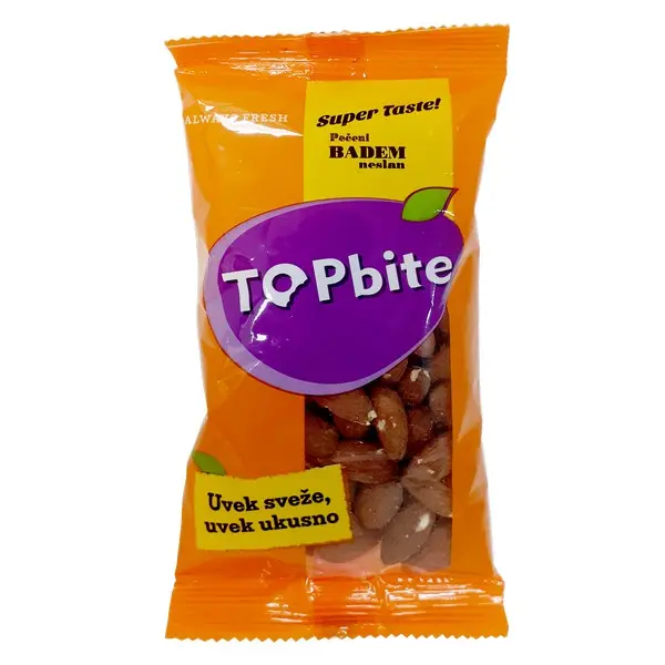 TOP BITE Badem pečeni neslani 75g