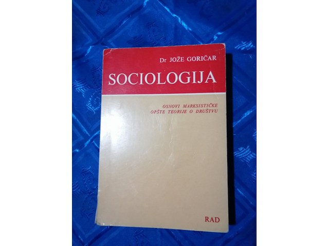 Sociologija Dr. Jože Goričar