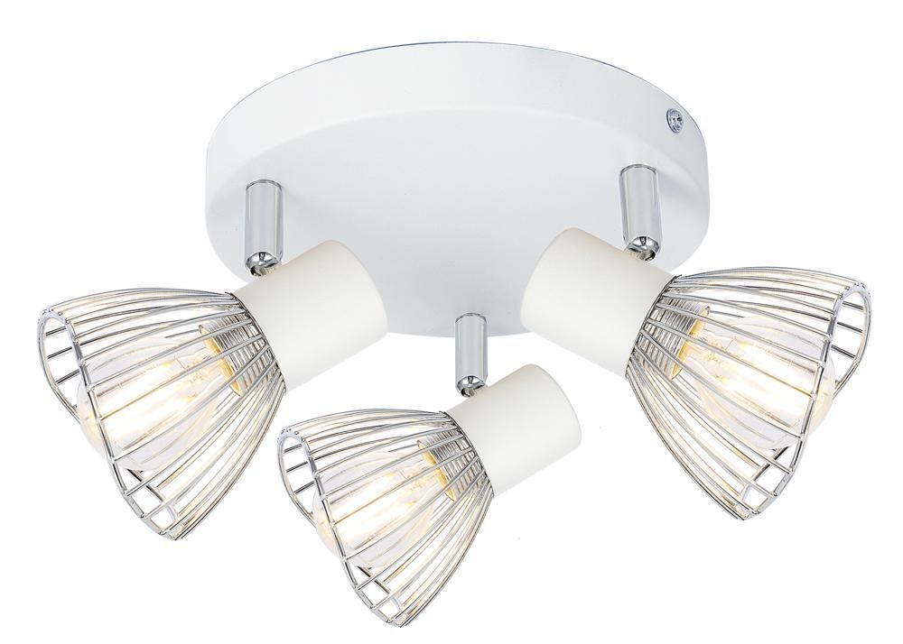 Fly Plafonska Lampa Bela Hrom 1 3x40W E14ID: EK000753740
