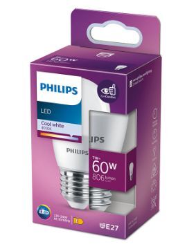 Philips PS781 LED SIJALICA 7W (60W) P48 E27 4000K CW FR ND 1SRT4ID: EK000735141