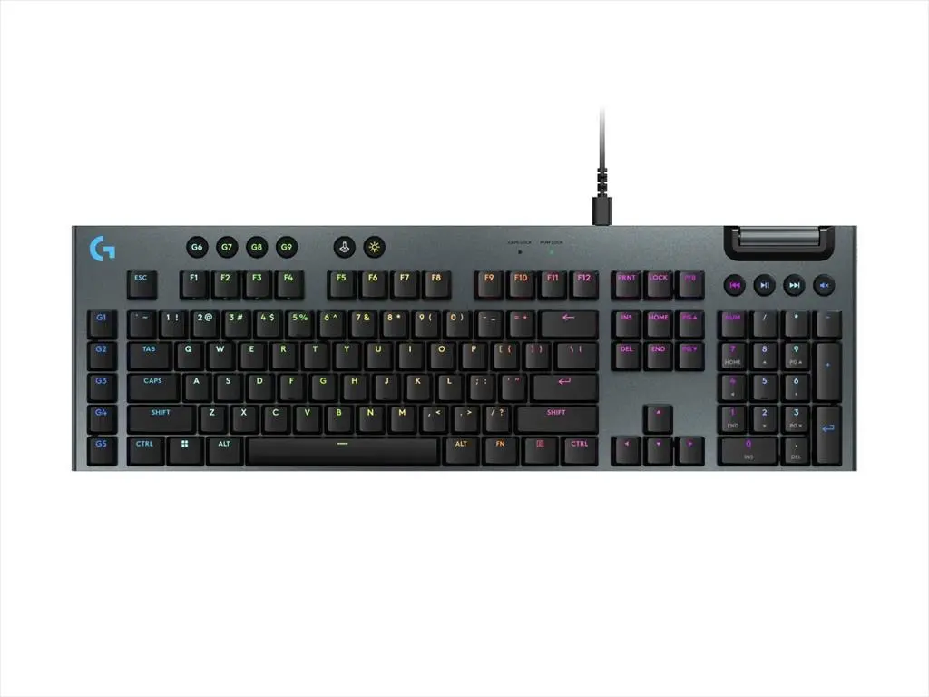 Logitech G mehanička tastatura G915Ks Lightspeed Vireless Rgb Gl Tactile Carbon V/Bluetooth 920-012676