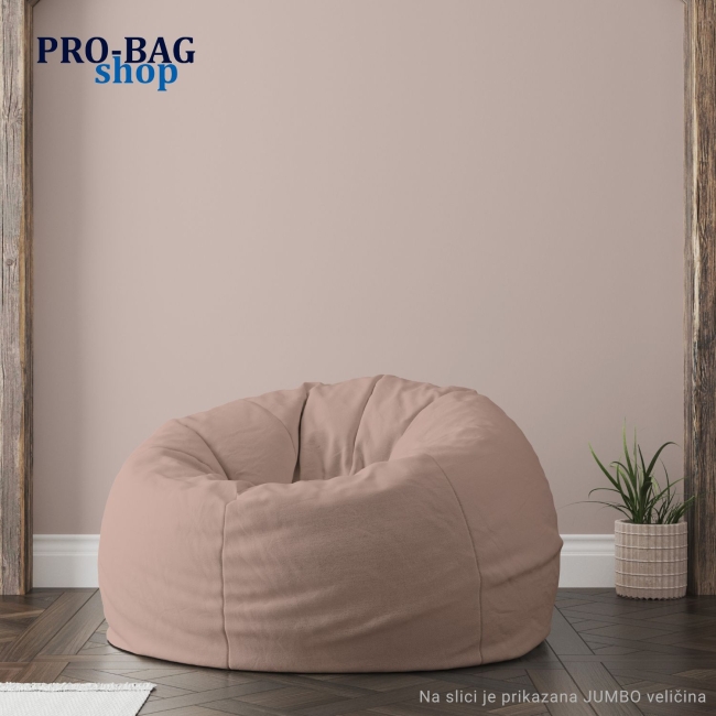 Plišani Lazy Bag - Nude roze - B6
