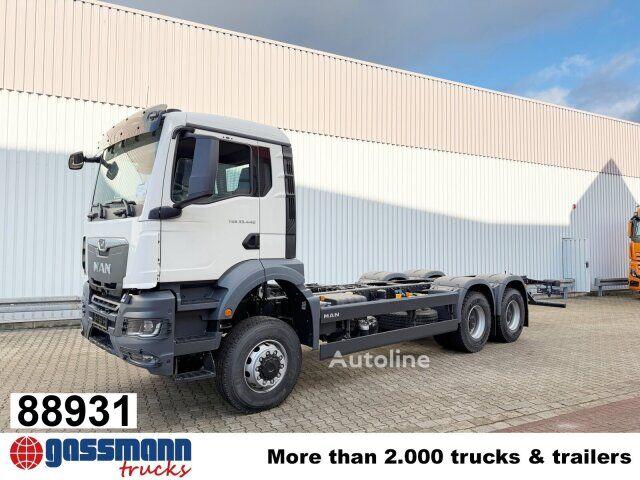 Novi MAN TGS 33.440 6x6 BB CH, Hohe Bauart, Nebenantrieb kamion šasija