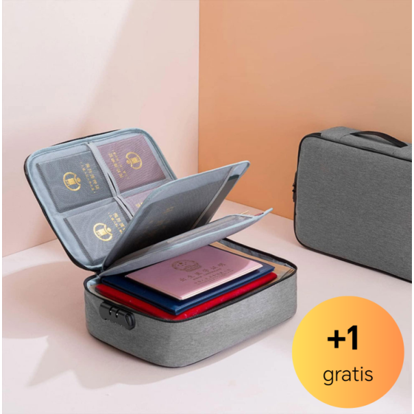 HOMEMATES 1+1 Gratis Organizator za dokumente sive boje 37*27*10