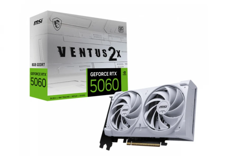 SVGA MSI RTX 5060 8GB Ventus White 2X OC GDDR7, V537-003R