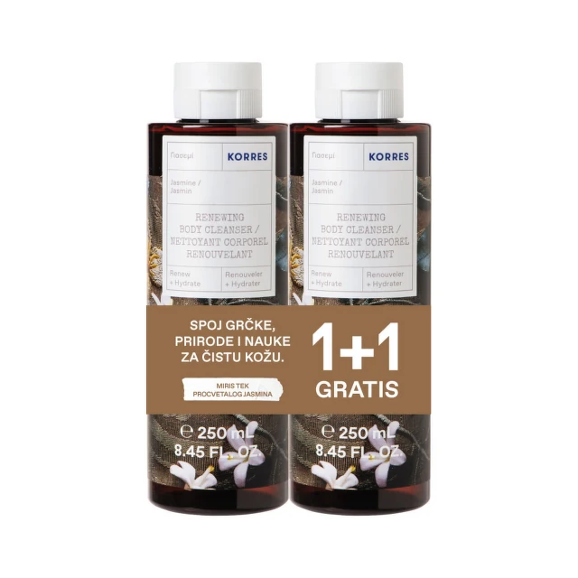 Korres Jasmine Gel za tuširanje, 2 X 250 ml PROMO