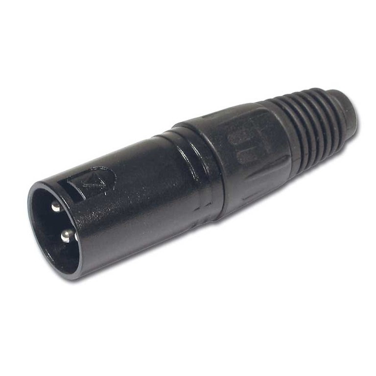 HILEC Male XLR connector - Black
