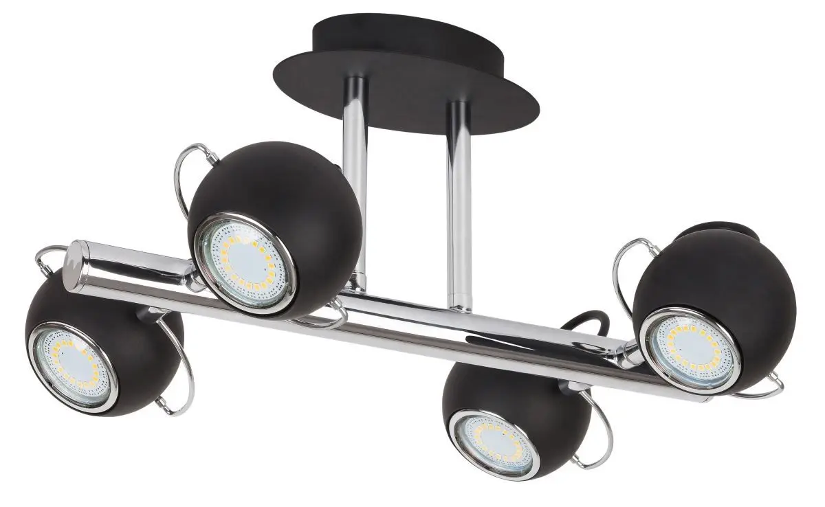 RABALUX BOBBY Spot rasveta LED, GU10 4X4.5W, 3000 K, Crna