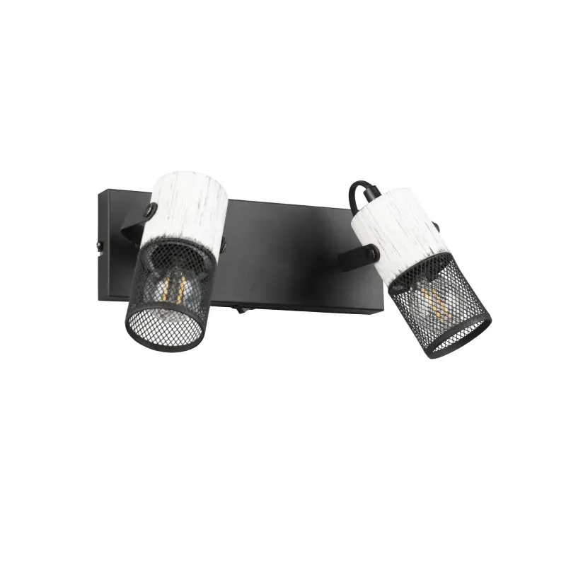 TRIO LIGHTING Spot lampa Tosh 804370234, 2 x E14, 9 x 26 cm, Crno - bela
