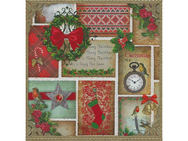 Salveta POV51K1_38 - 33x33cm Novogodišnji motivi