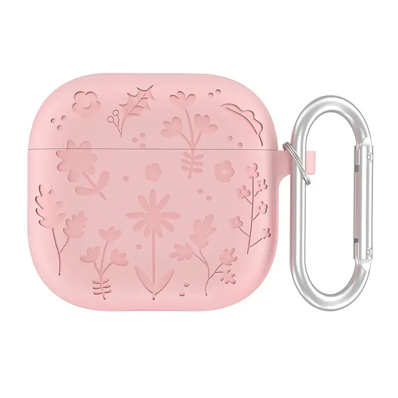 Zaštitna futrola Flower za AirPods 3, Roze