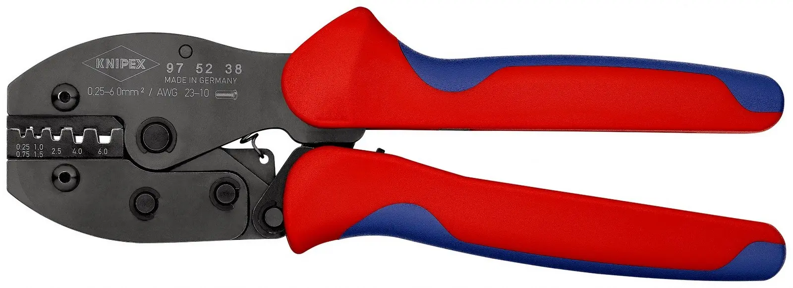 KNIPEX Krimp klešta PreciForce za izolovane i neizolovane hilzne 97 52 38 crvena