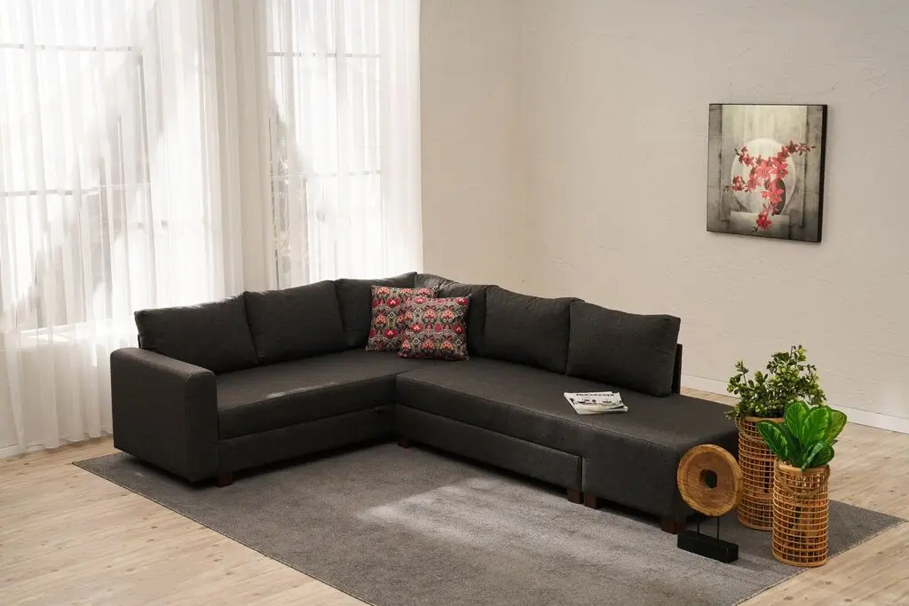 Atelier del Sofa Ugaona garnitura Aly, 280 cm, Antracit