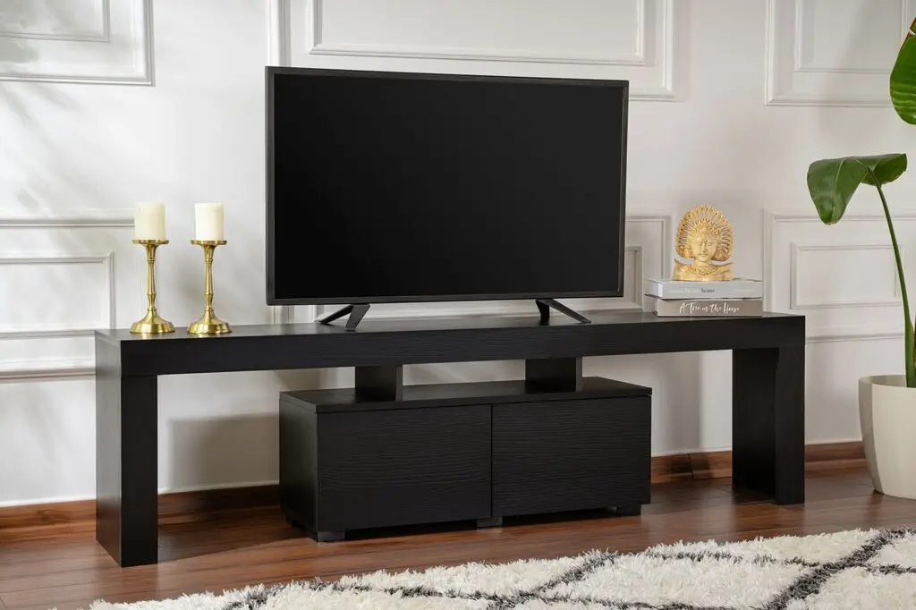 Hanah Home TV Komoda Enclave, 180x50x31.3cm, Crna