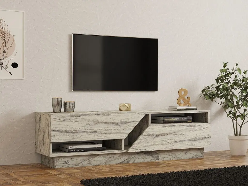 Hanah Home TV Komoda Koza, 160x45x40 cm, Siva