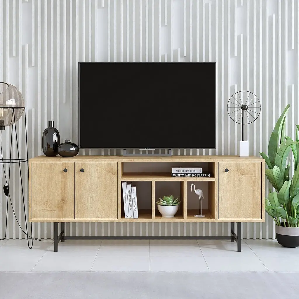 Hanah Home TV Komoda Lucas, 150x55x40 cm, Hrast