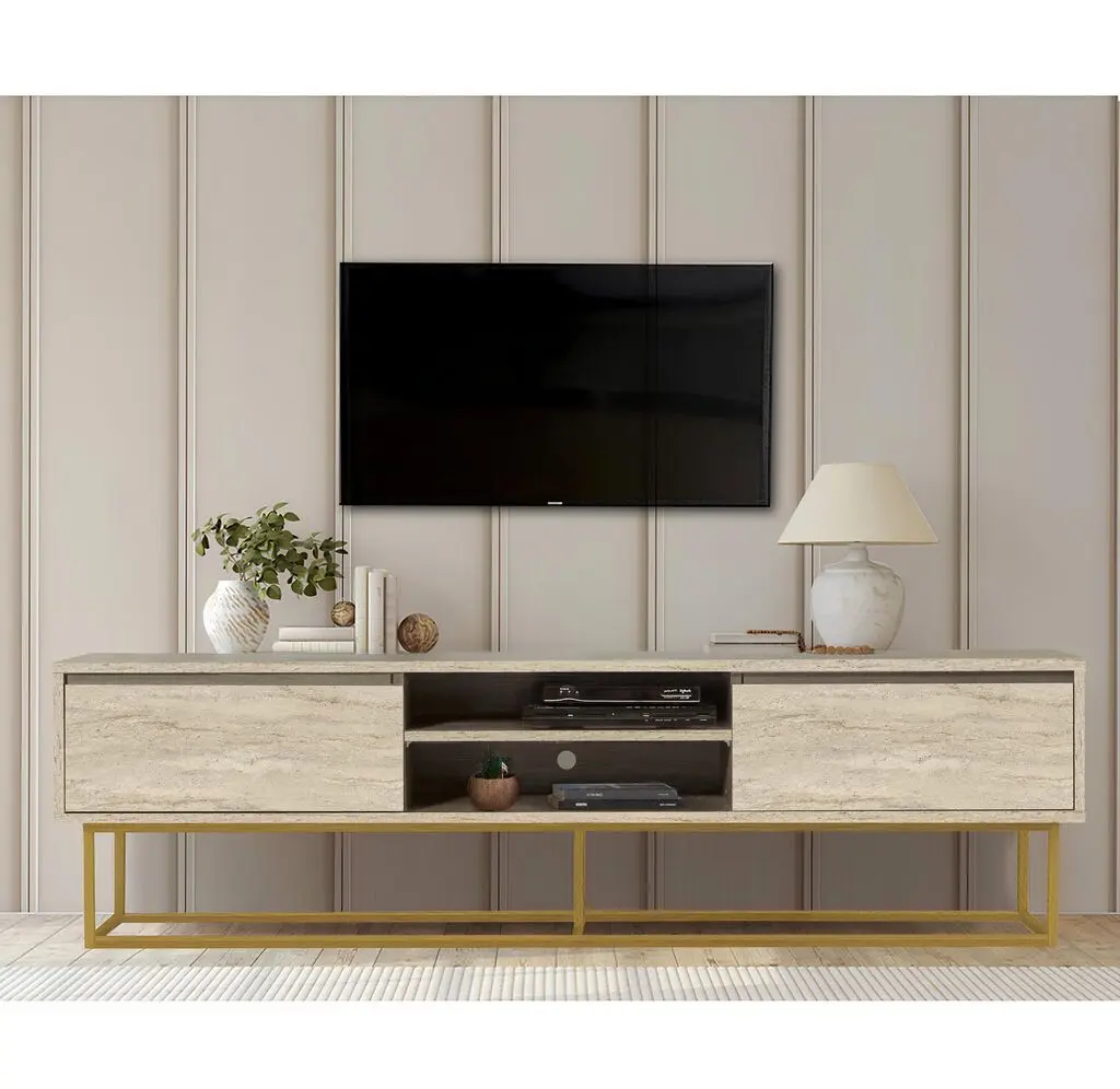 Hanah Home TV Komoda Rodez 180, 180x50x40 cm, Krem
