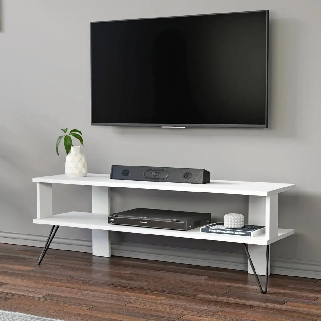 Hanah Home TV komoda Duama, 120x42x35 cm, Bela