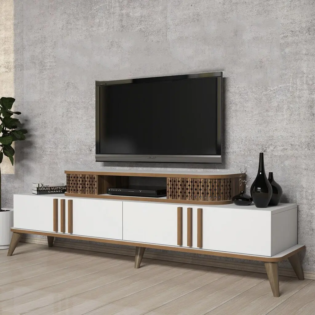 Hanah Home TV komoda Eylul, 168x39x51 cm, Bela