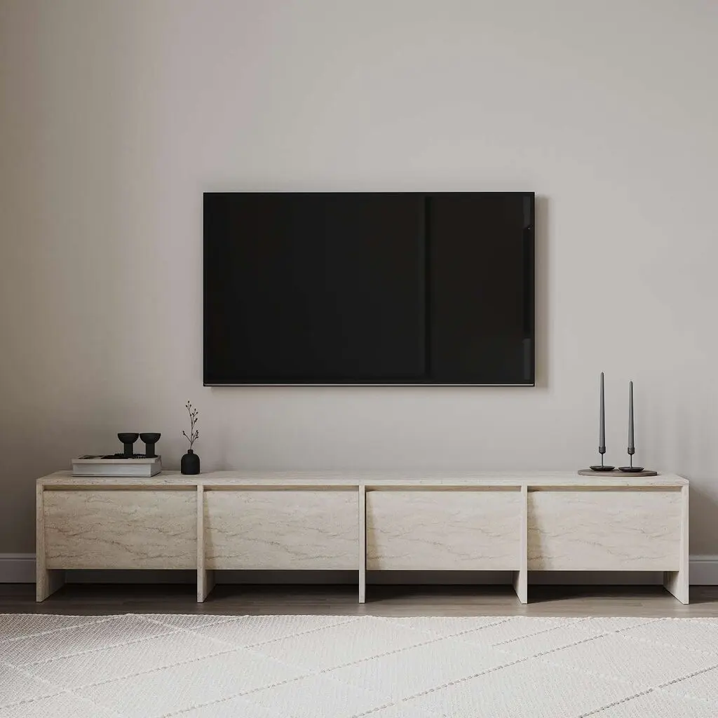Hanah Home TV Komoda Laris 180, 180x40x35 cm, Bež